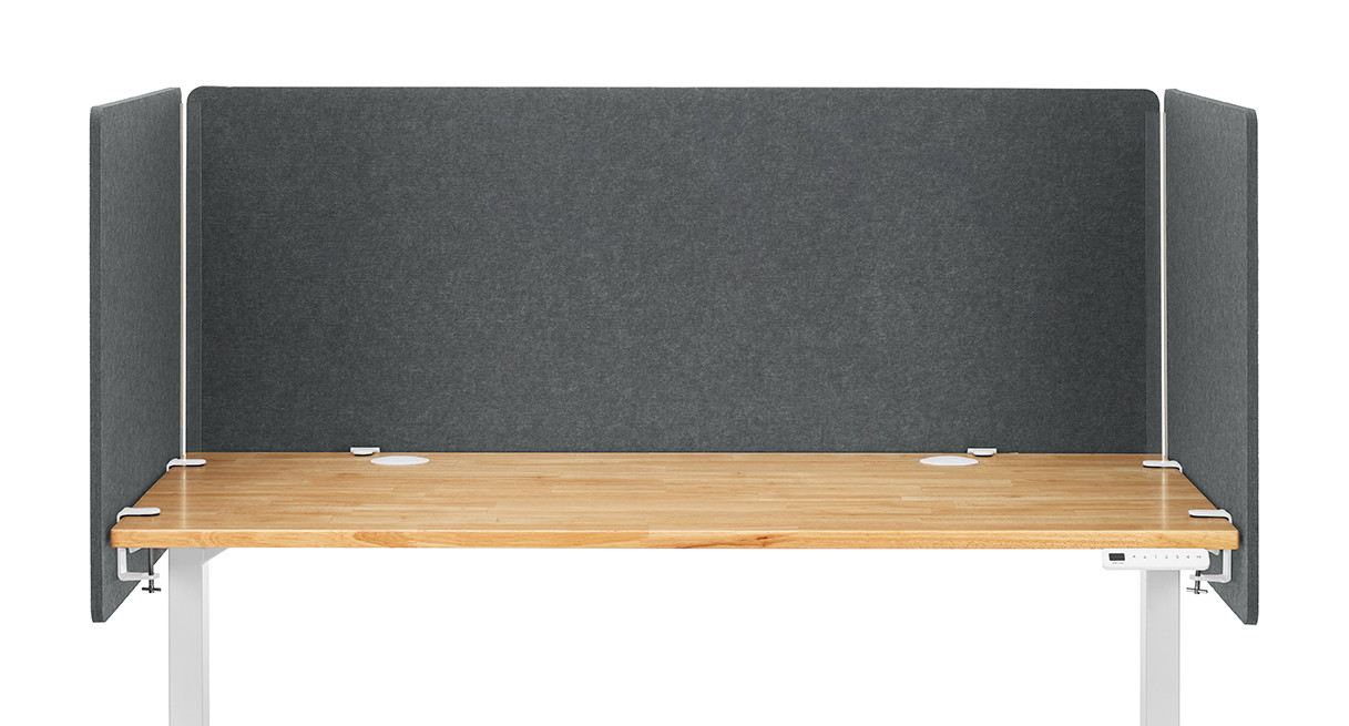 3-Sided Tall Acoustic Privacy Screen | UPLIFT Desk