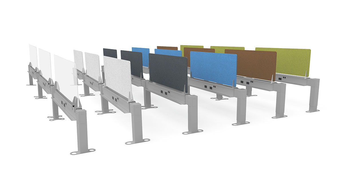 Power & Data Rail Privacy Panels | UPLIFT Desk