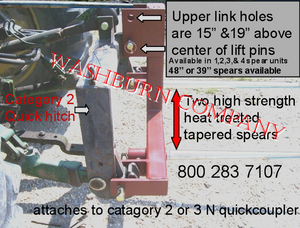 3 Point Bale Spears and Hay Spike attachments