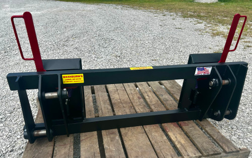 Skidsteer adapter standardized to fit Thomas 233 loader
