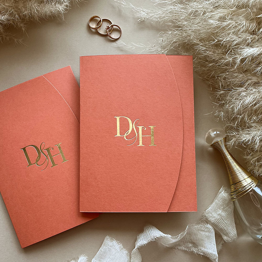 Pocket Invitation Style Formal Wedding Invitations | Classic Wedding