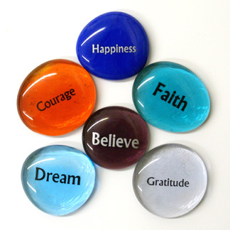 Focus Glass Stones I, Set of Six | Lifeforce Glass