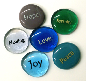 Focus Glass Stones II, Set of Six | Lifeforce Glass