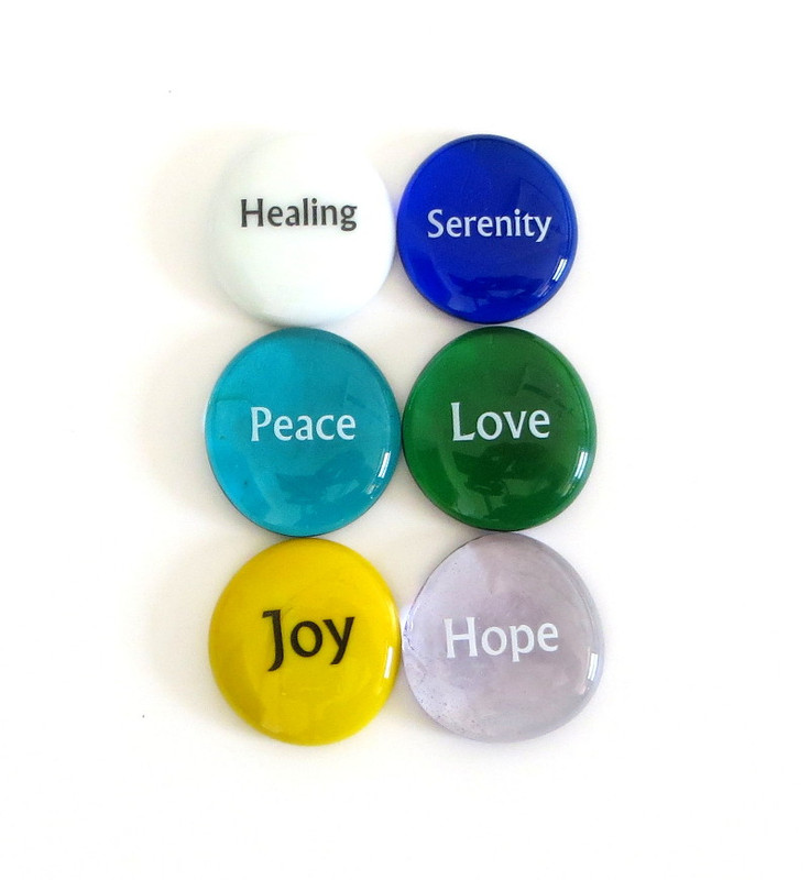 Focus Glass Stones II, Set of Six | Lifeforce Glass