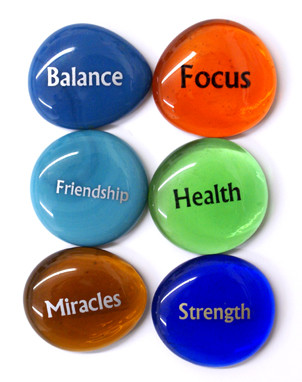 Focus Glass Stones III, Set of Six | Lifeforce Glass