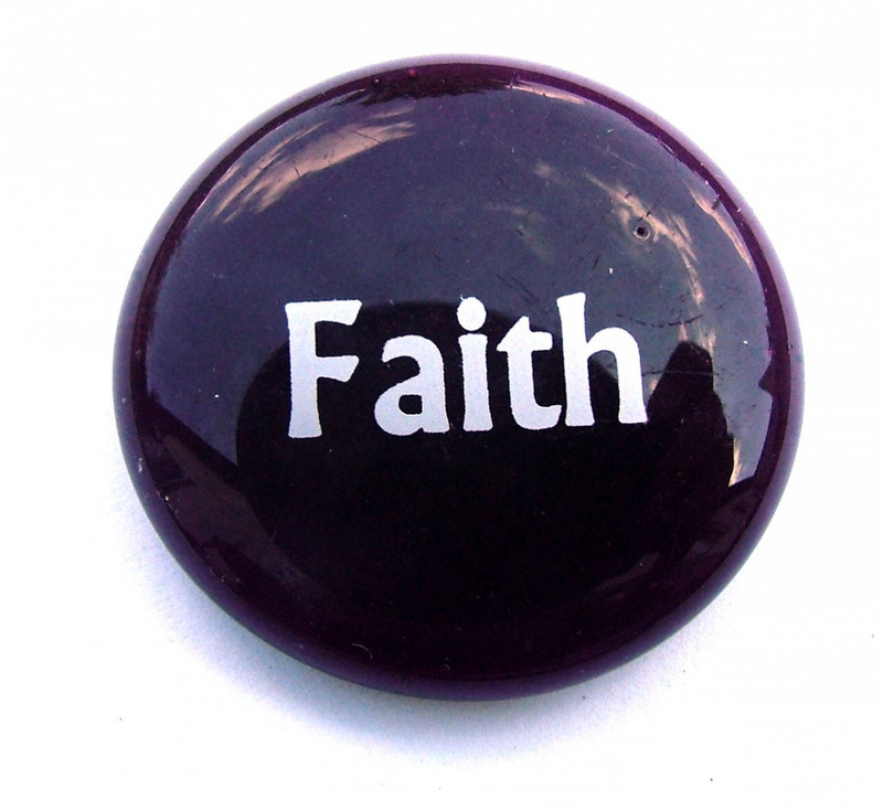 Faith, Glass Stone - Lifeforce Glass, Inc.
