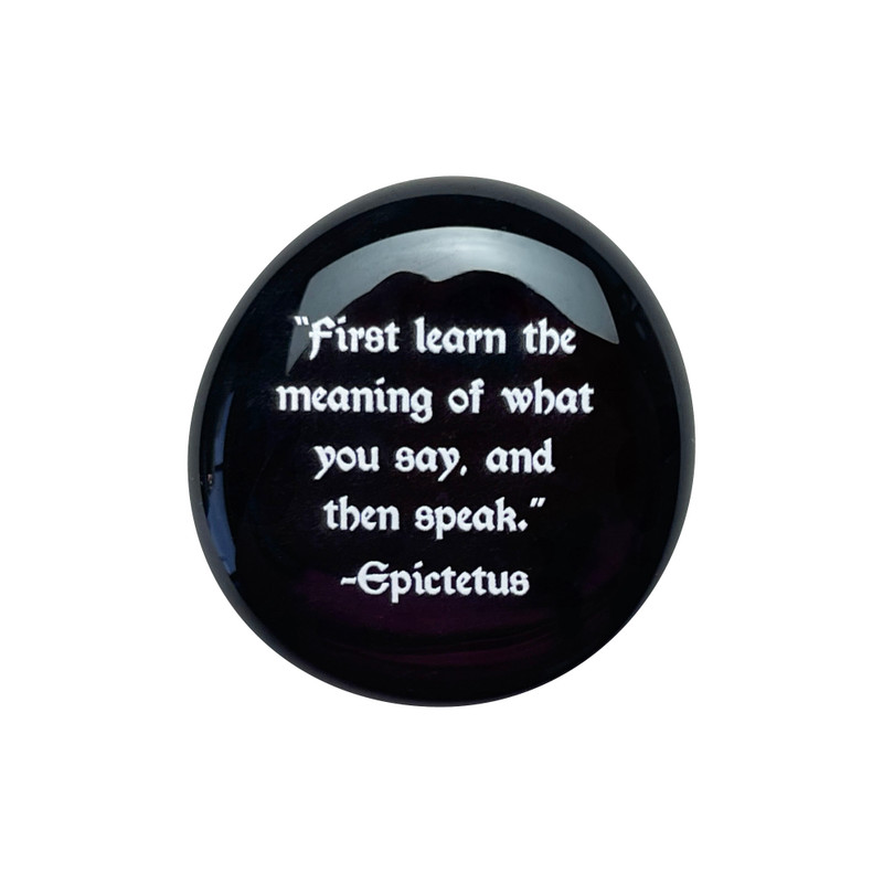 Stoicism Stones, Set of Six Glass Stones | Lifeforce Glass