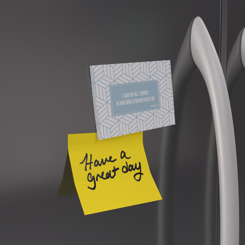 Modern Acrylic Scripture Magnets, Set of Six - Lifeforce Glass, Inc.