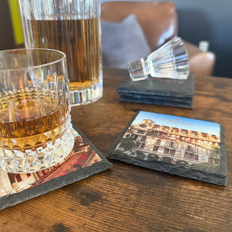 He is Risen, Slate Coasters - Lifeforce Glass, Inc.