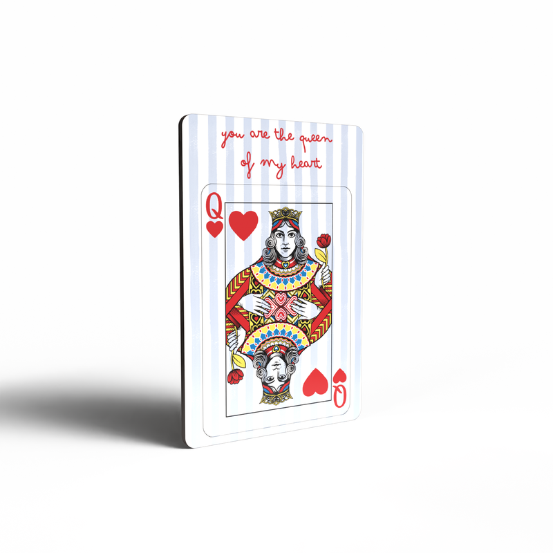 Queen Of My Heart, Wooden Postcard - Lifeforce Glass, Inc.