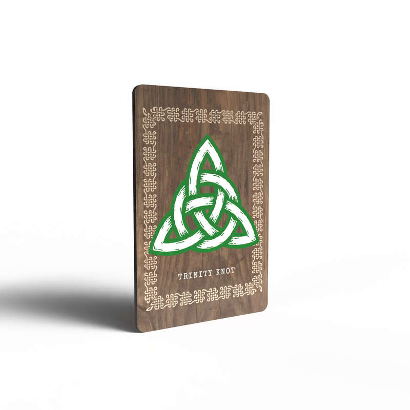 Trinity Knot, Wooden Postcard - Lifeforce Glass, Inc.