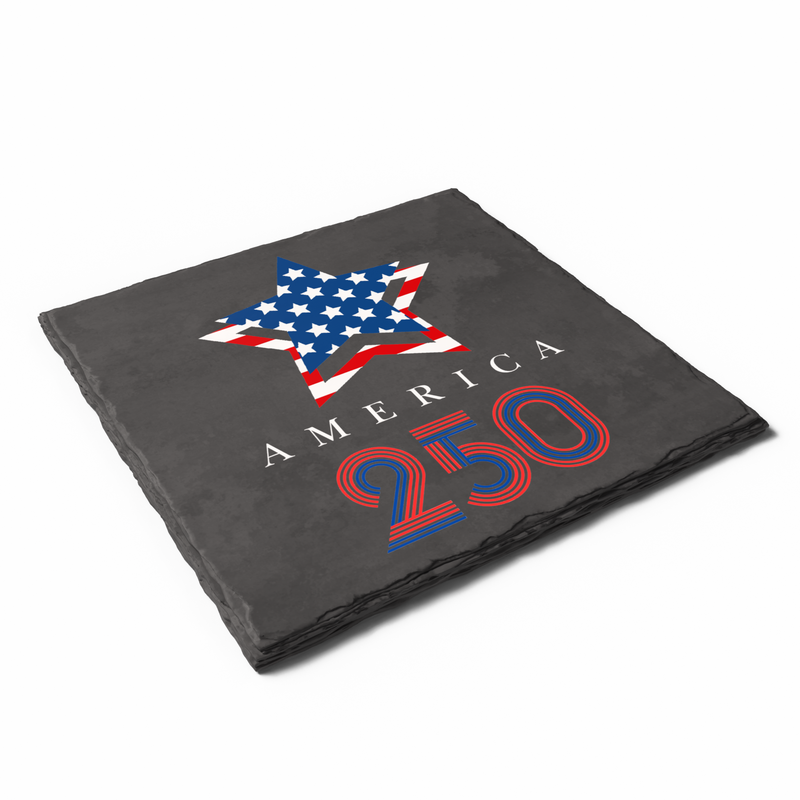America 250 Slate Coasters Patriotic Set Of 4