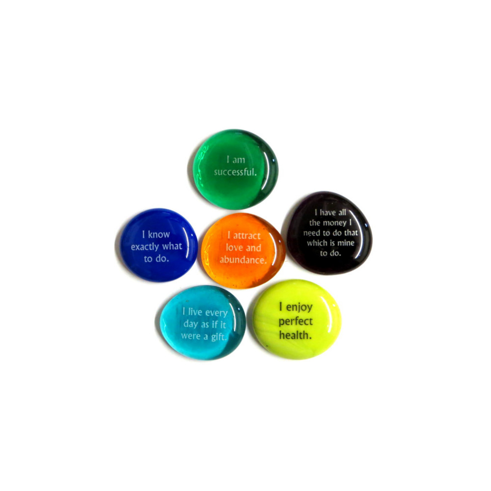 Affirmation Stones - Lifeforce Glass, Inc.