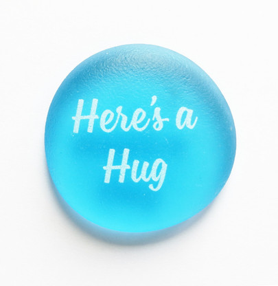 Lifeforce Glass | Here's a Hug Sea Glass Stone. Wholesale