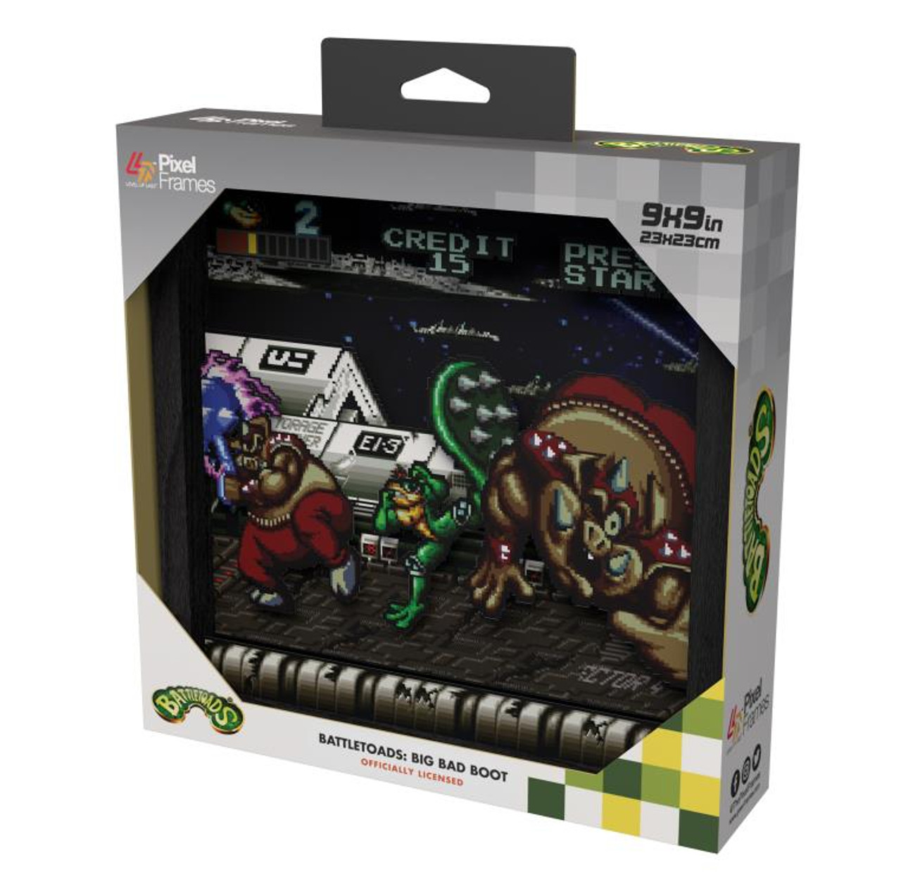 Battletoads Big Bad Boot Shadow Box Art