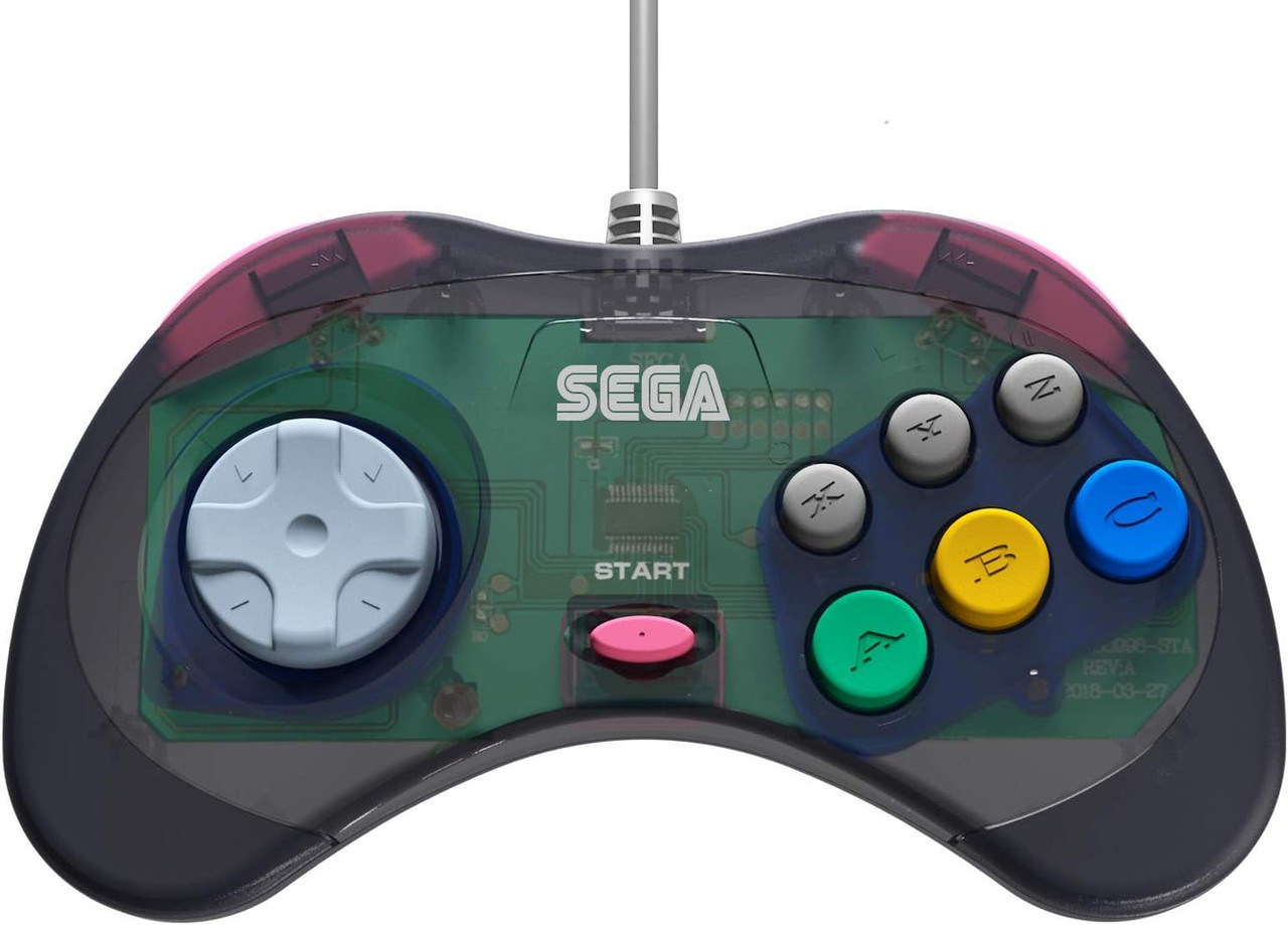 Retro-Bit SEGA Saturn USB Pad - Slate Grey