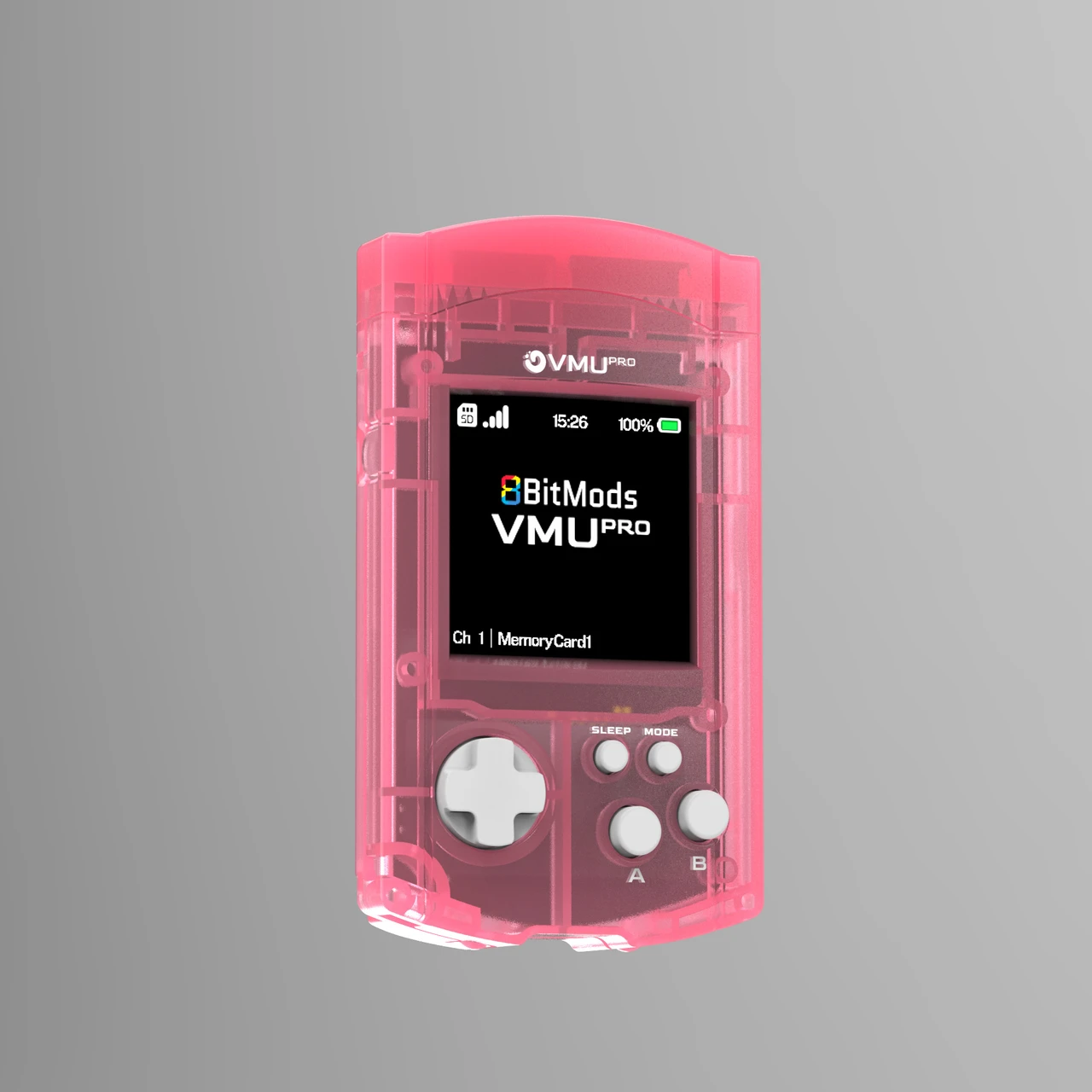 VMUPro Handheld & Visual Memory Card for Dreamcast (Frost Pink)