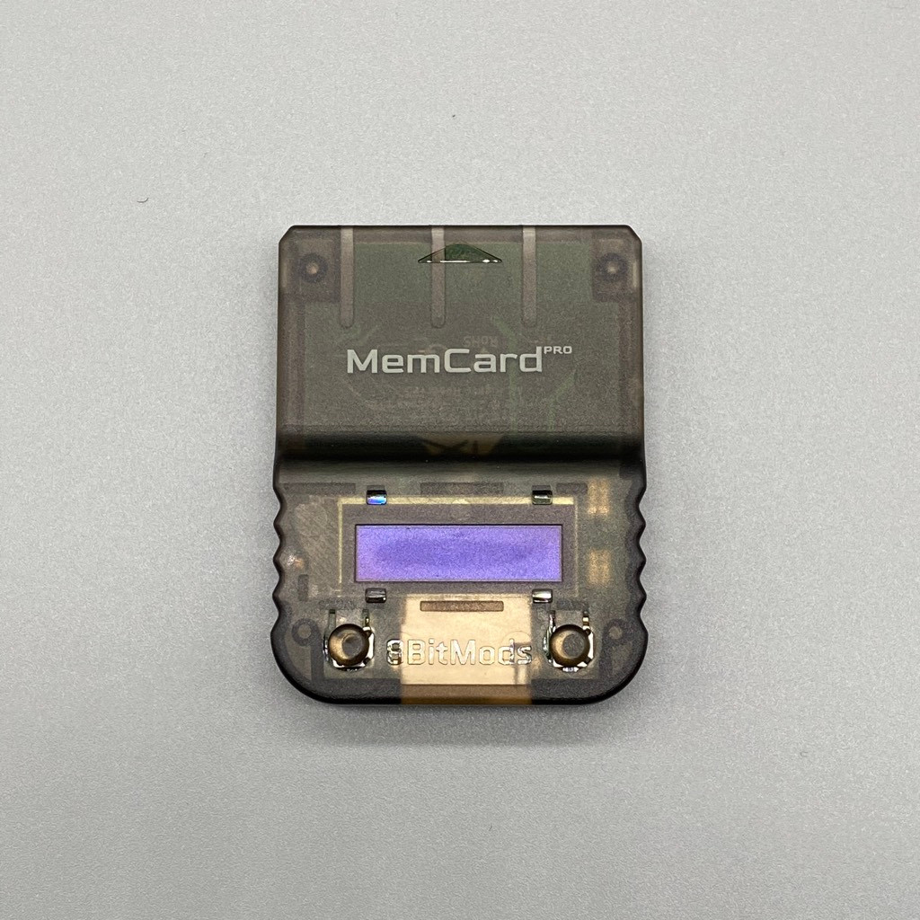 MemCard PRO for PS1 and PS2 (Smoke Black)