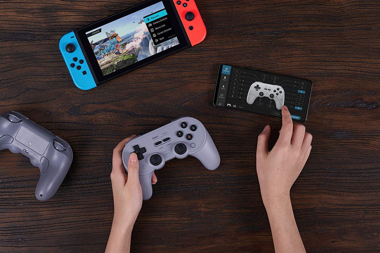 8Bitdo Pro 2 Bluetooth Controller (Hall Effect) - Gray