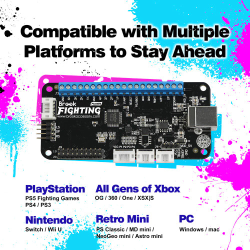Brook Universal Fighting Board Fusion with Headers