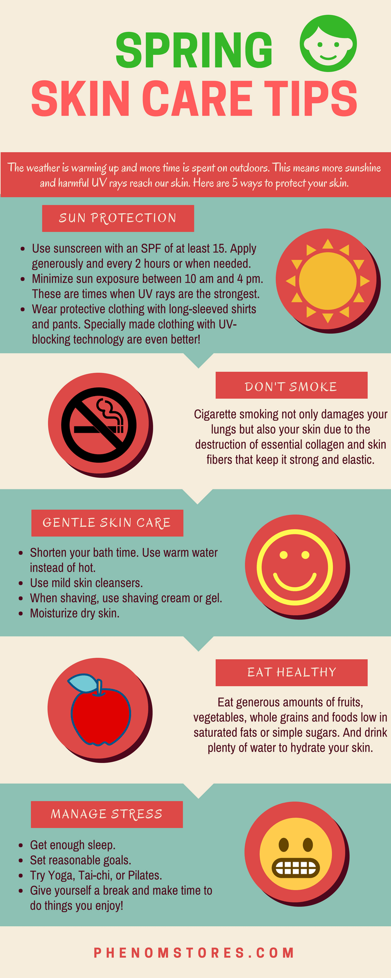 Spring Skin Care Tips - Phenom Stores