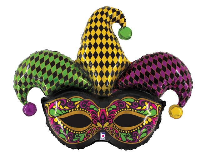 45" Jester Mask - Helium Xpress Balloon Wholesale