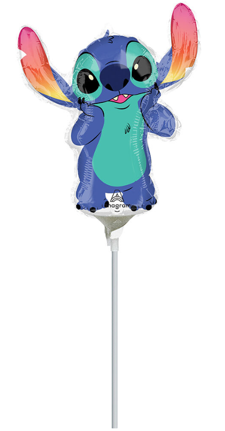 14" Stitch - AIR FILL - Helium Xpress Balloon Wholesale