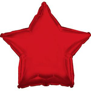 17" Red Star - Helium Xpress Balloon Wholesale