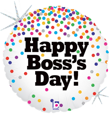 17" Boss's Day Bursty Dots