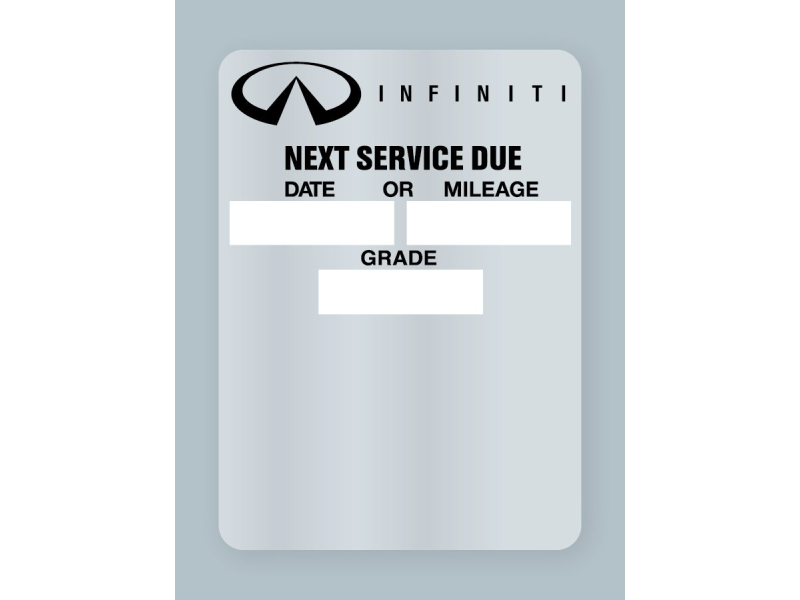 Handwritten Oil Change Stickers | OILabel.com
