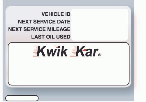 ISI Format Oil Change Stickers | OILabel.com