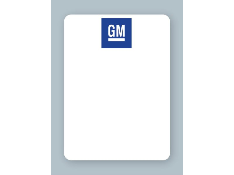 GM Branded Oil Change Stickers - OILabel.com