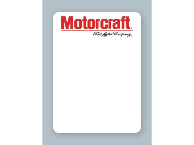 Motorcraft Oil Change Sticker - OILabel.com