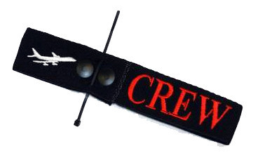 Embroidered Cabin Crew Luggage Tag | Cordura Crew Bag Tag