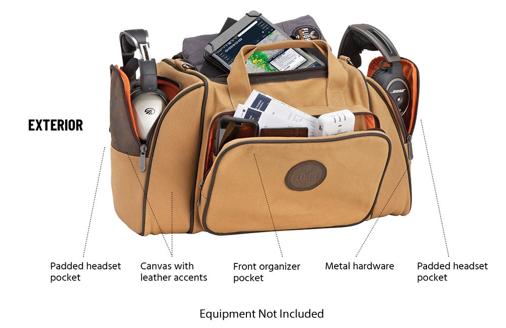 Canvas Pilot Bag | Flight Outfitters Bush Pilot Duffel Bag