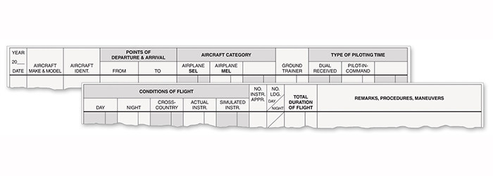 ASA -Standard Pilot Log - Black