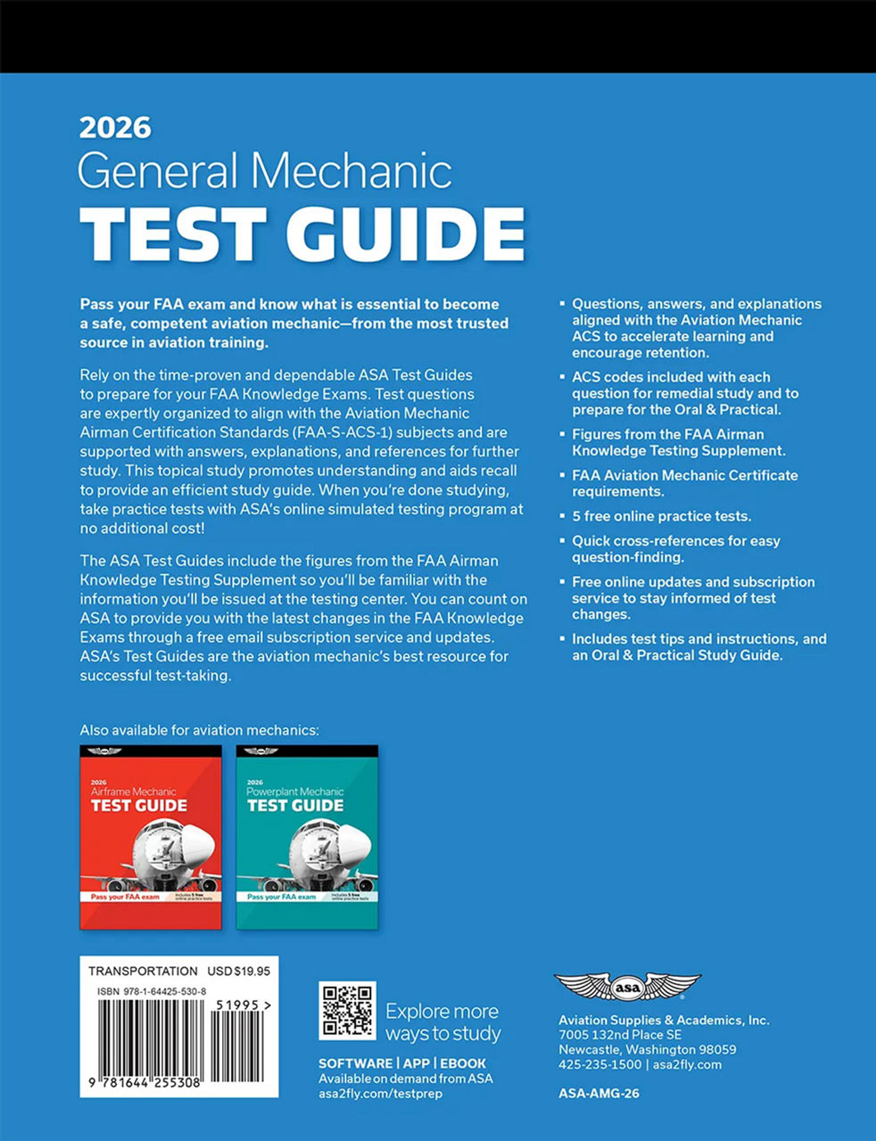 ASA Aviation Mechanic Test Guide - AMT General