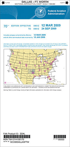 VFR Sectional Charts | Sectional Aeronautical Charts | MG Pilot Shop