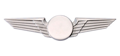 Silver Pilots Aviation Wings Pin - Double Wings | MG Pilot Shop