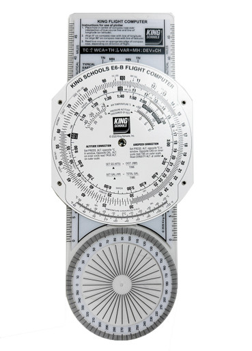 King Schools E6-B Flight Computer + Plotter Combo