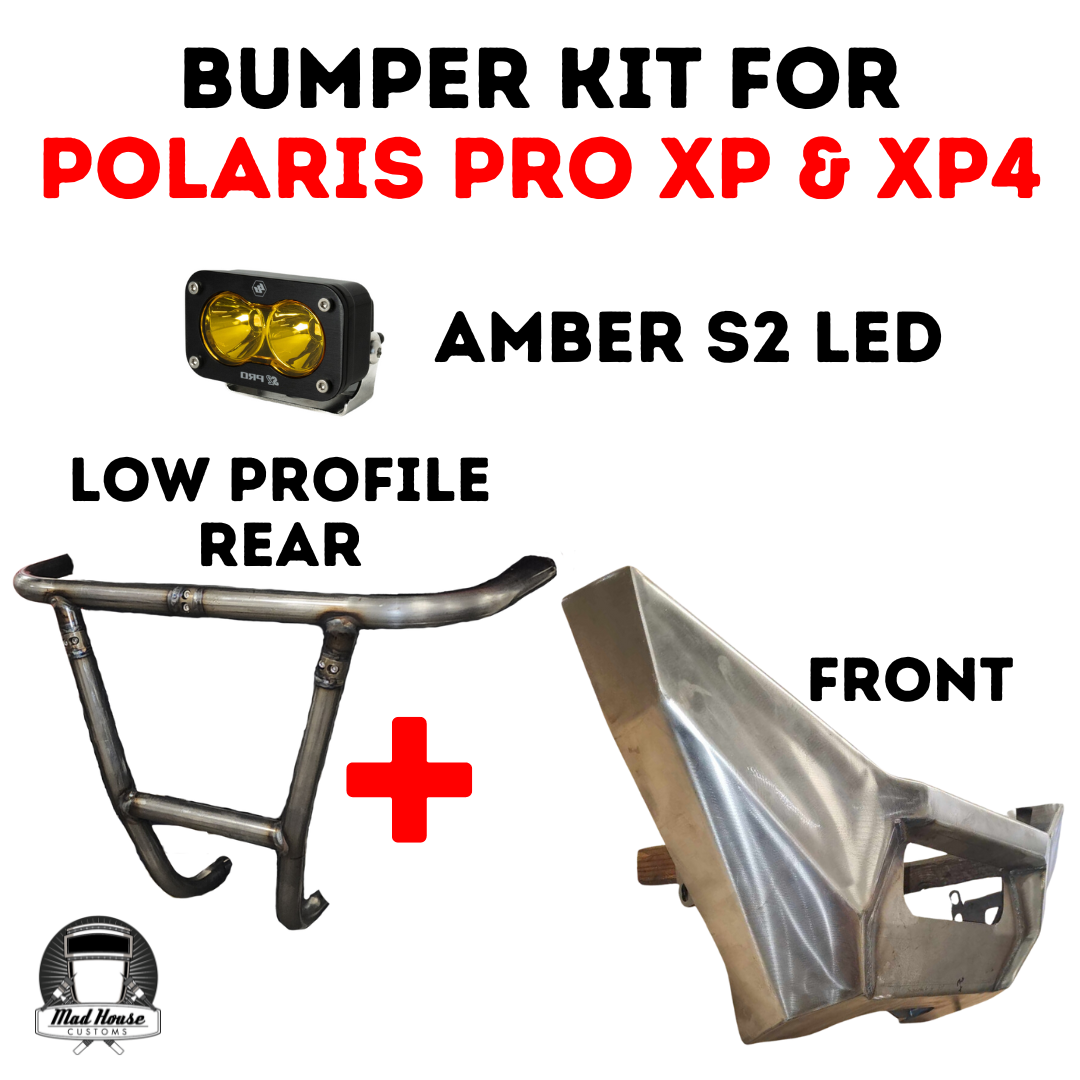 Polaris RZR Pro XP and XP4 Front & Rear Bumper Kit - Mad House Customs