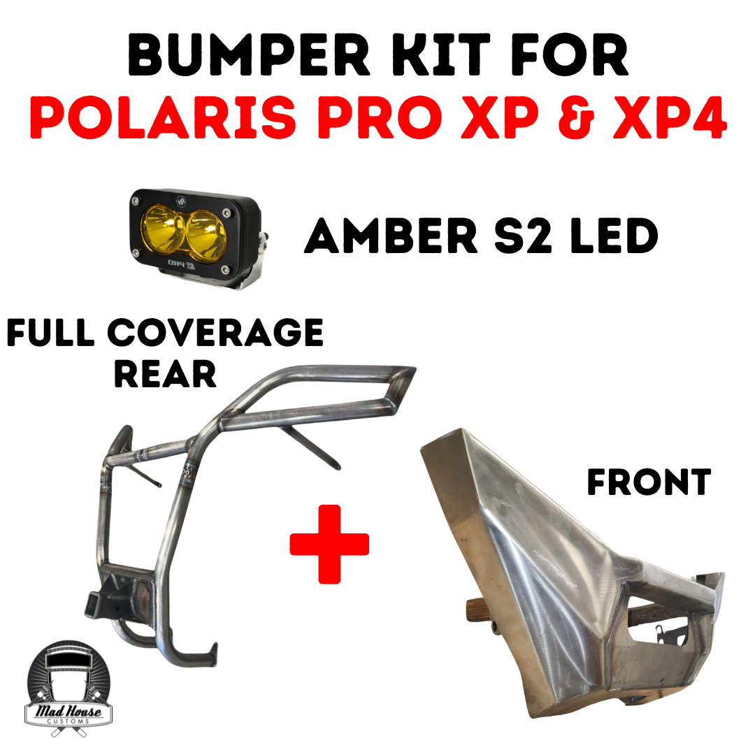 Polaris RZR Pro XP and XP4 Front & Rear Bumper Kit - Mad House Customs