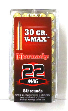 Hornady, Rimfire Varmint, Express Ammo 22WMR, V max 30 Grains, 2200 Fps ...