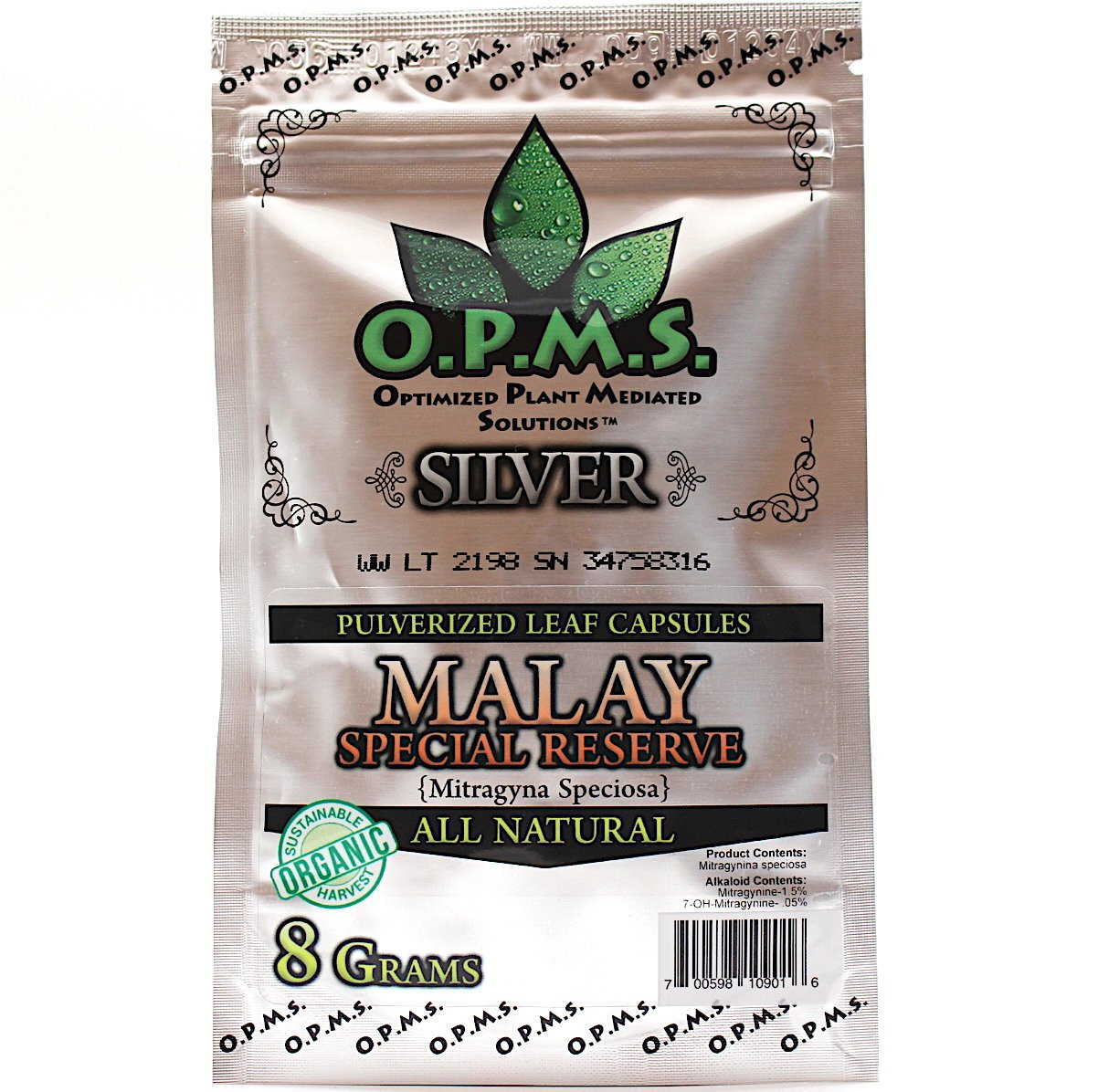 OPMS Silver 72 grams 120CT capsules (SELECT PIC FOR MORE OPTIONS)