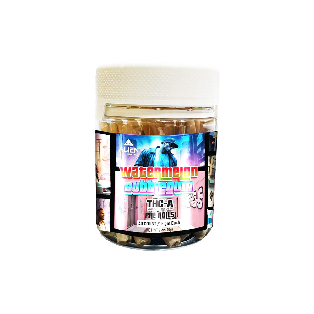 Alien Exotics THCA Knockout Blend Indoor Flower Pre Rolls Display Of 10 ...