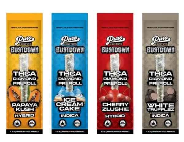 Alien Exotics THCA Knockout Blend Indoor Flower Pre Rolls Display Of 10 ...