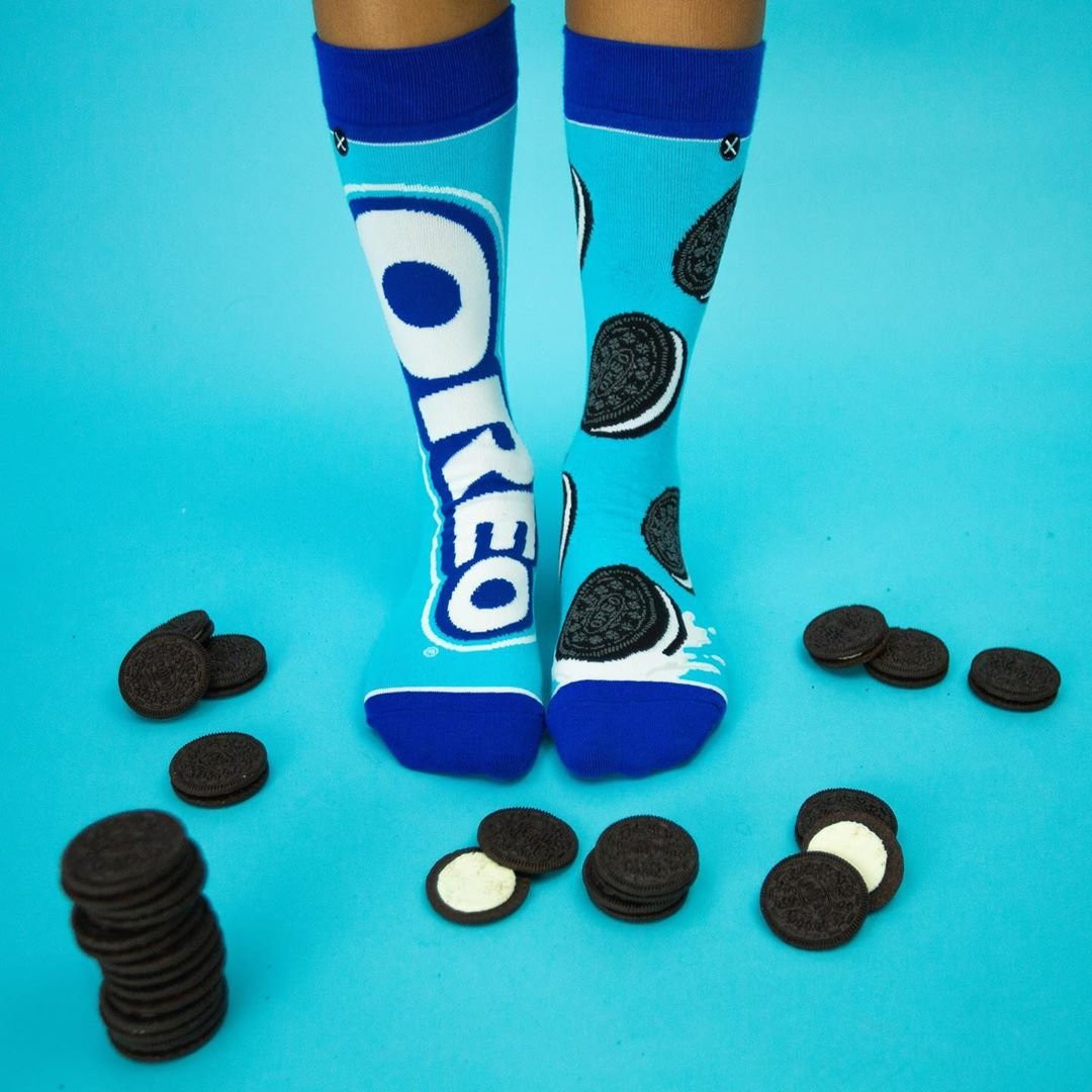 Men's Oreo Cookies Crew Novelty Socks