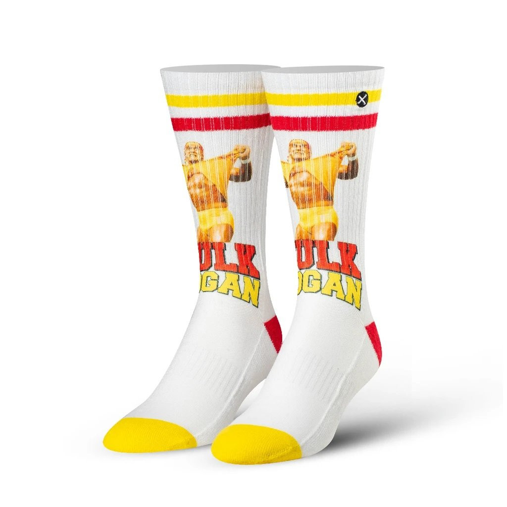 Men's Hulk Hogan Varsity Crew Novelty Socks