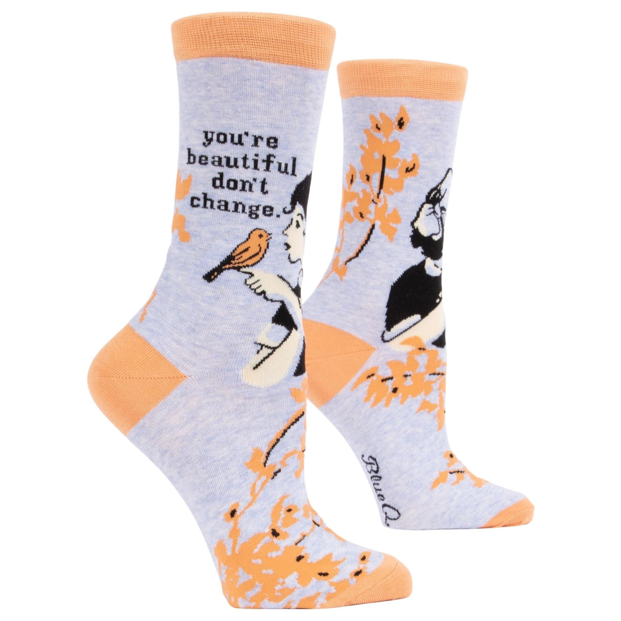 Women's You're Beautiful, Don't Change Crew Socks