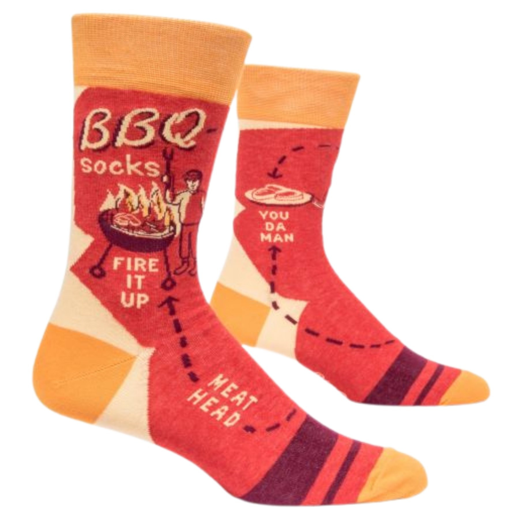 Home Men's Men's BBQ Fire It Up Meathead Socks